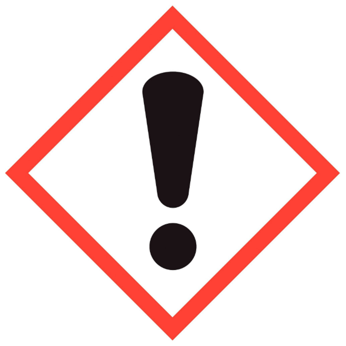 GHS Pictogram Exclamation Mark Paper Labels | Shop Equipment and ...