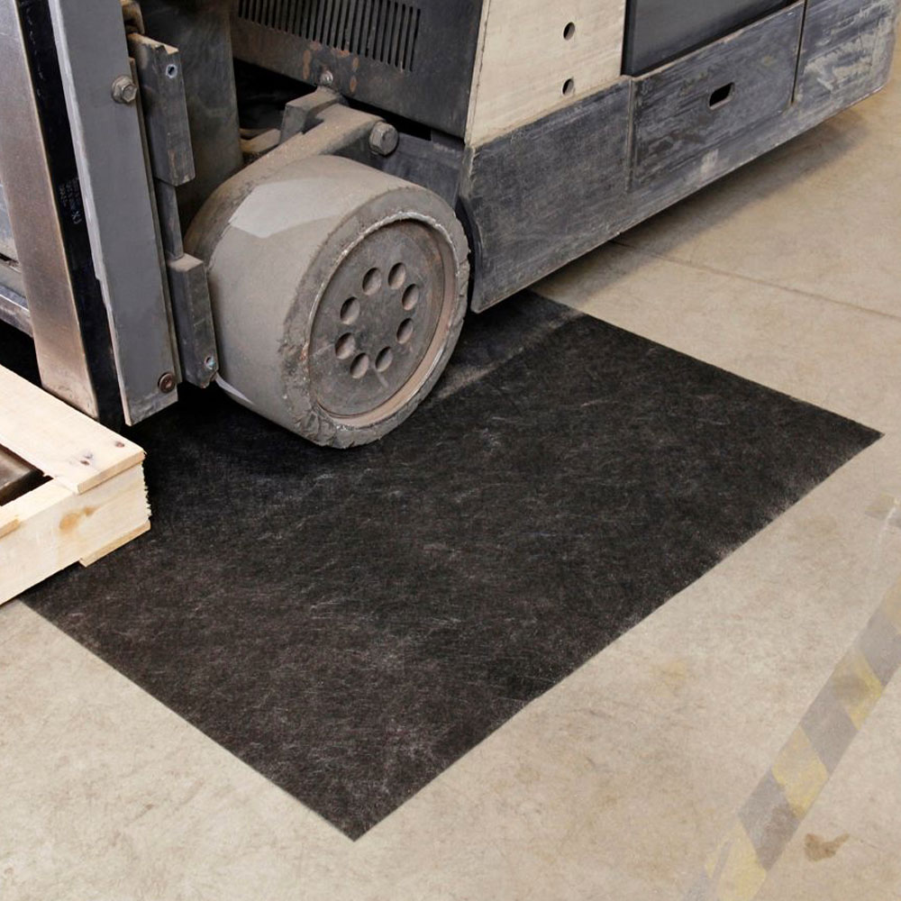 SpillTech® Floor Grabber® Universal Absorbent 36” x 50’ High-Traffic ...