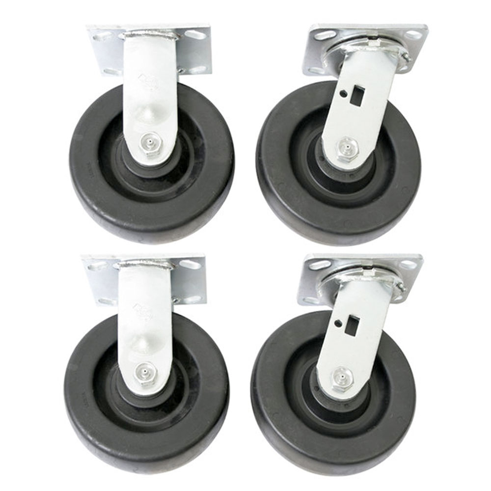 WESCO® Caster Set for Platform Trucks, 6" Polyolefin | Shop Spill ...
