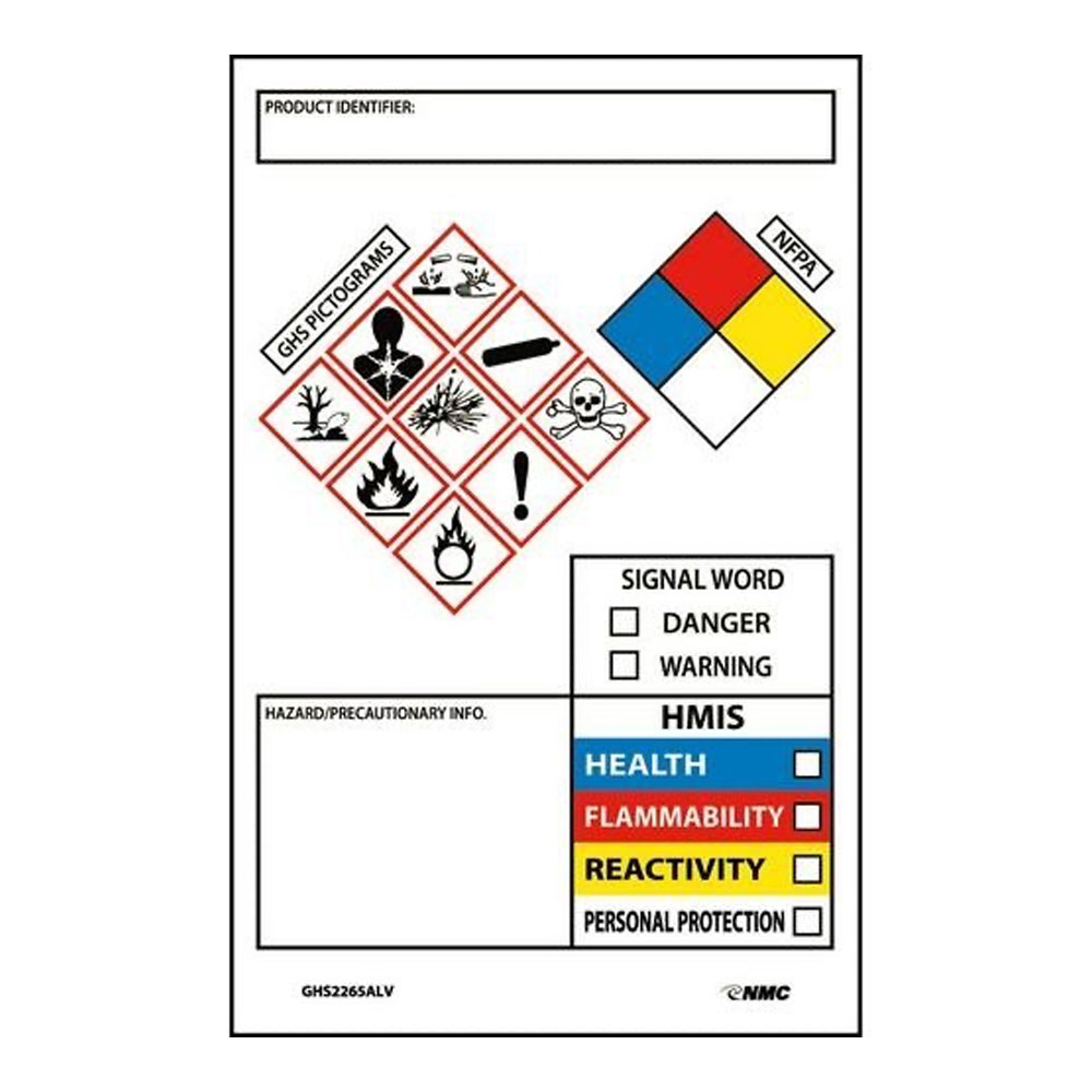 GHS Secondary Container Labels | Shop Safety Signs | Chem-Aqua